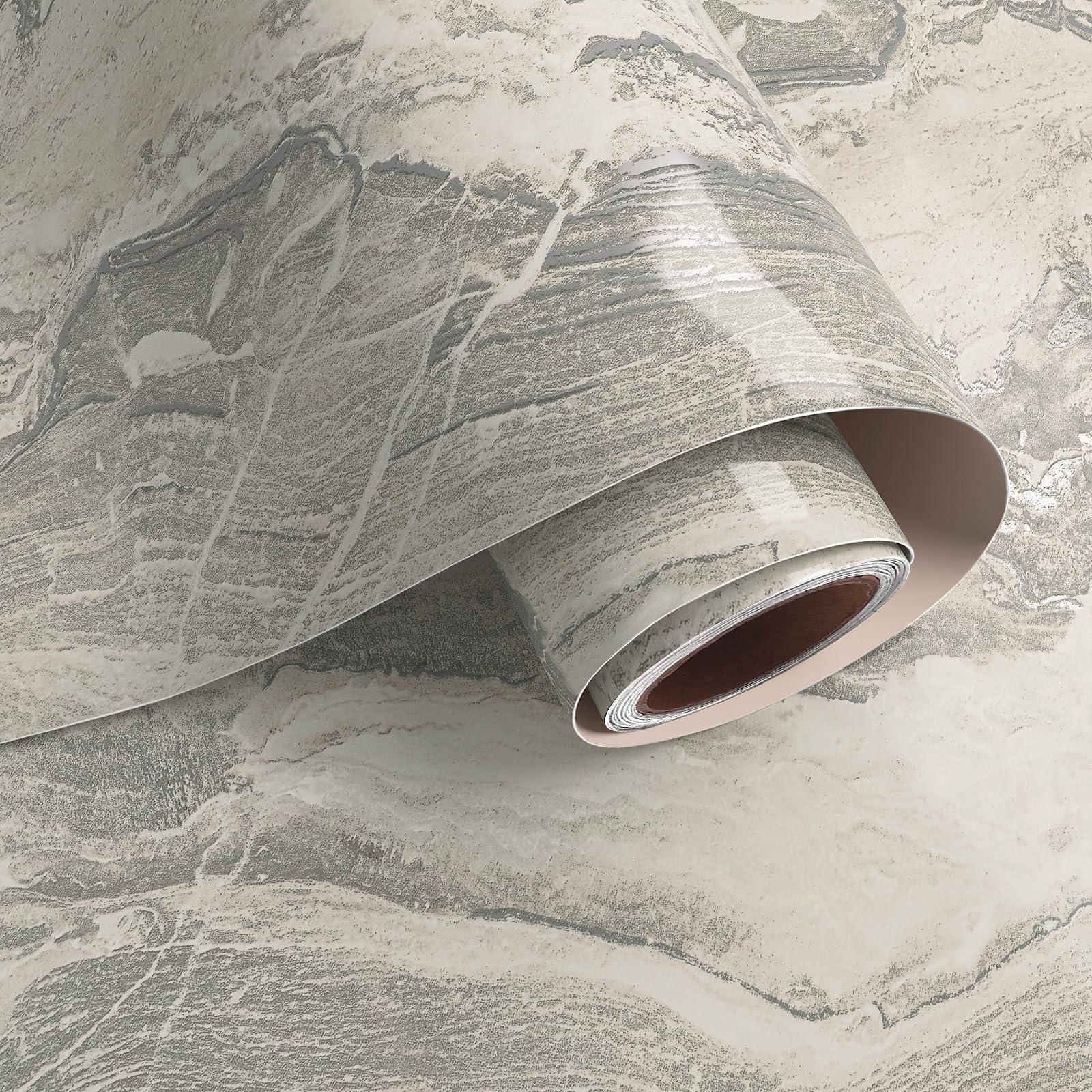 VaryPaper 15.7''x78.7'' Marble Contact Paper for Countertops Waterproof ...