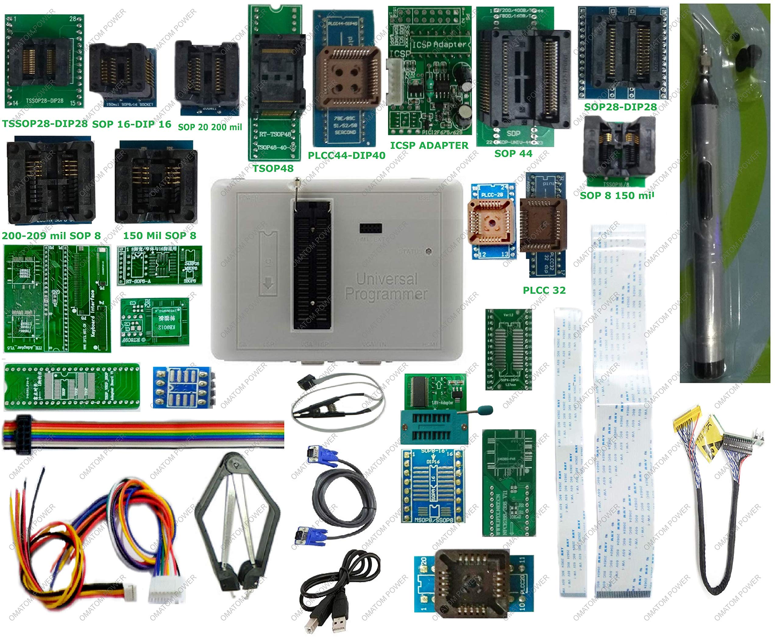 RT809H EMMC NAND FLASH Programmer With 51 Adapters Plus, 57% OFF