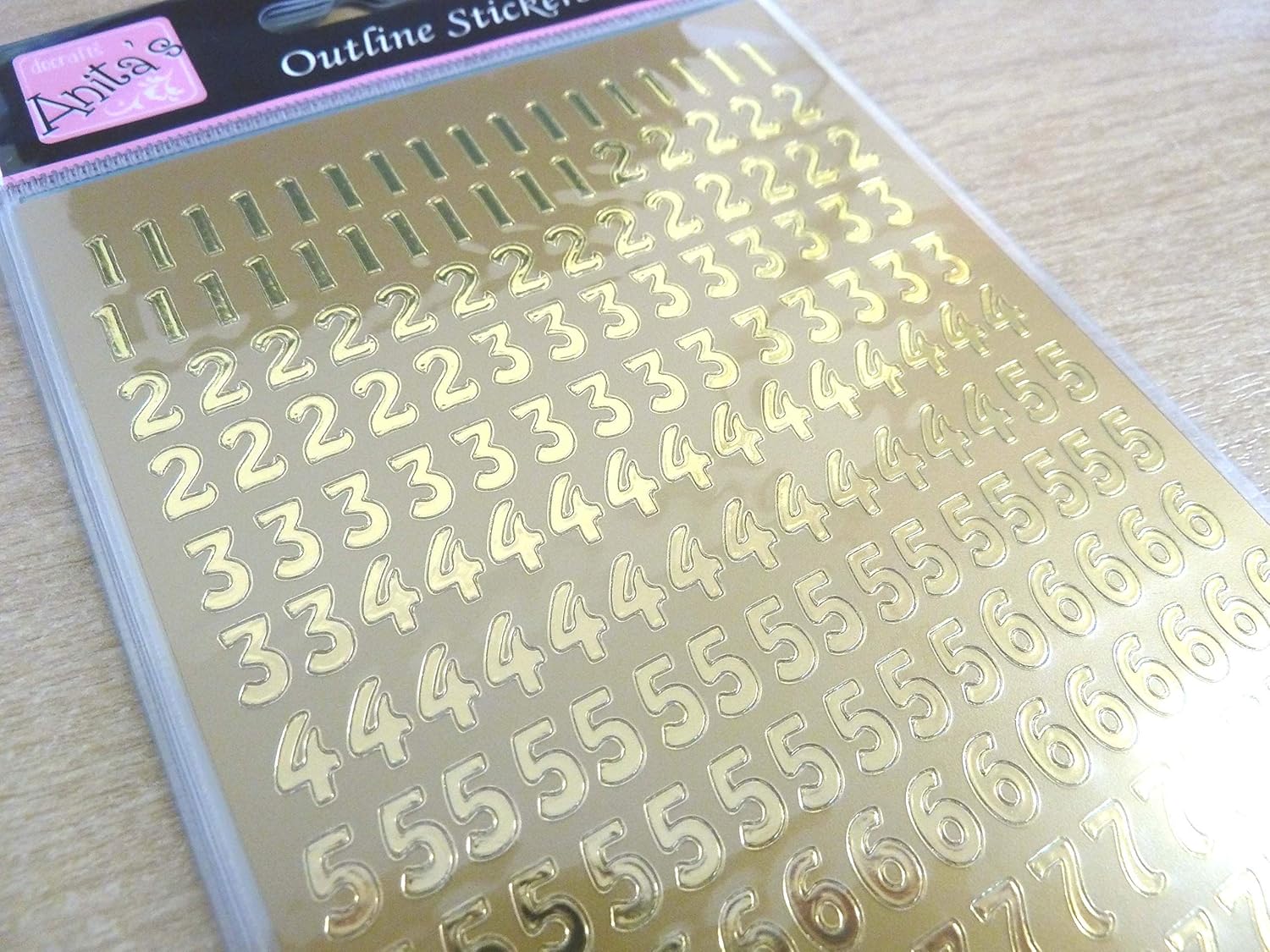 Small Shiny Gold Sticky Adhesive Numbers 0-9, Labels Stickers for Craft ...