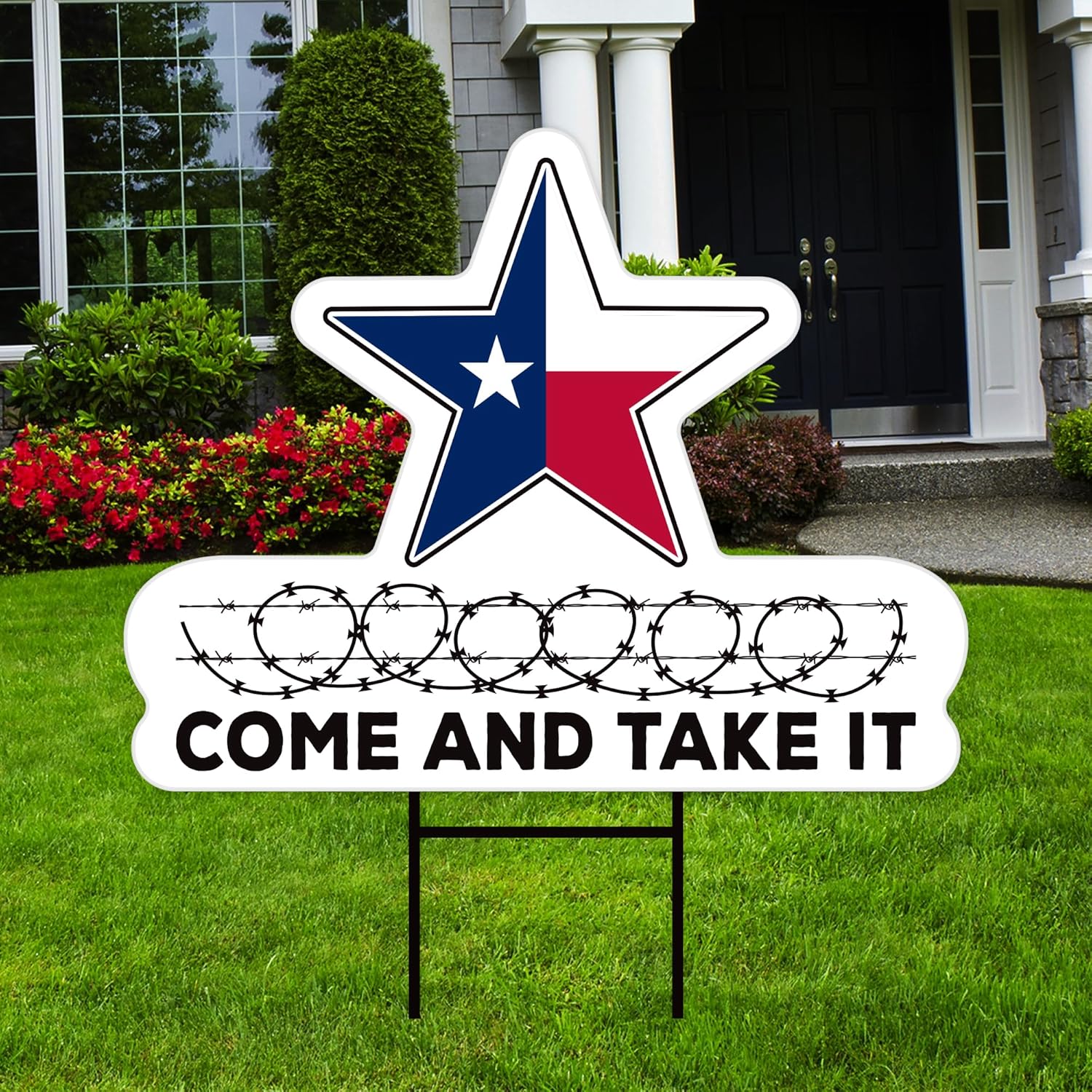 Amazon.com : I Stand with Texas Yard Sign - Coroplast Lone Star State ...
