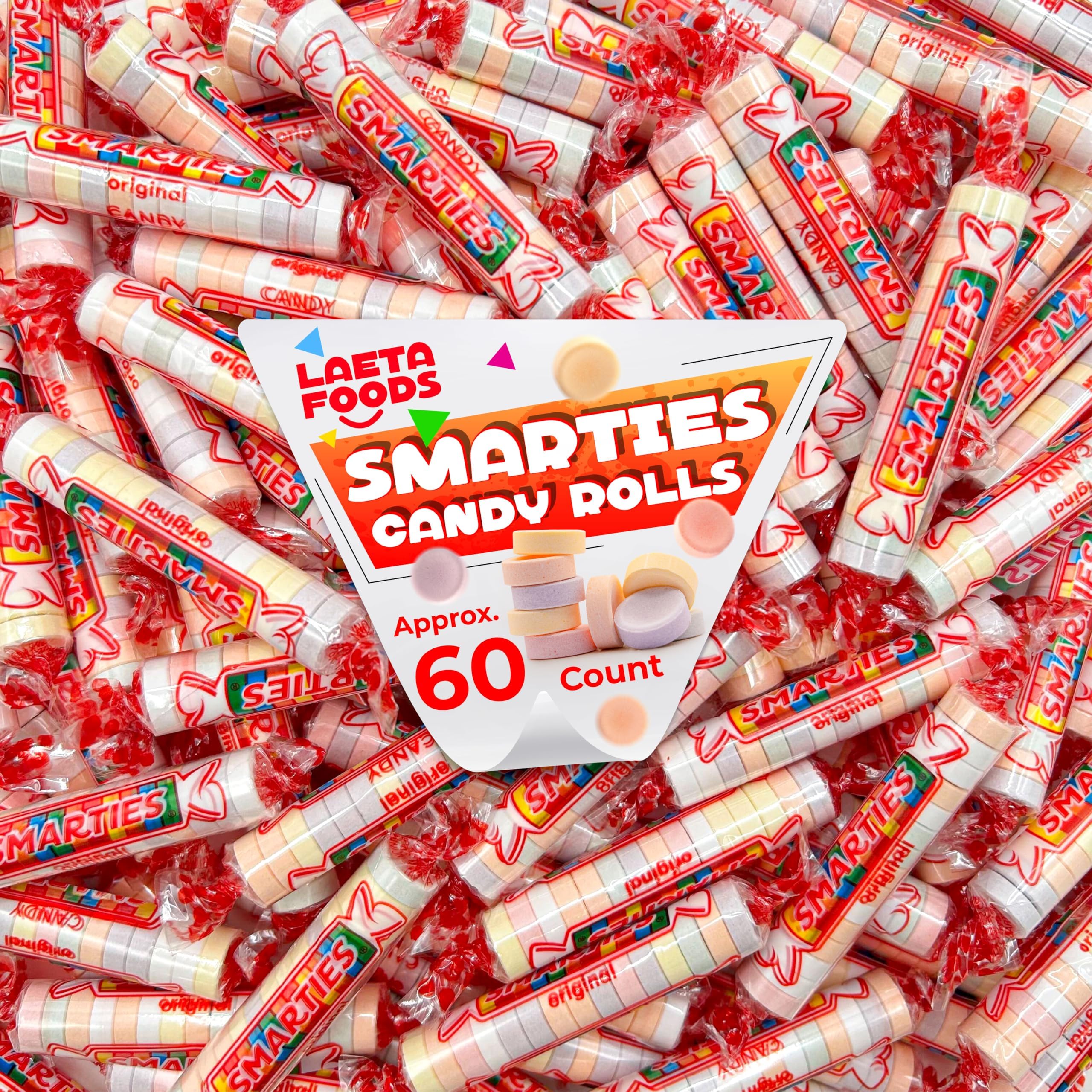 Amazon.com : Smarties Candy Bulk Rolls Gluten Free & Assorted Flavor ...