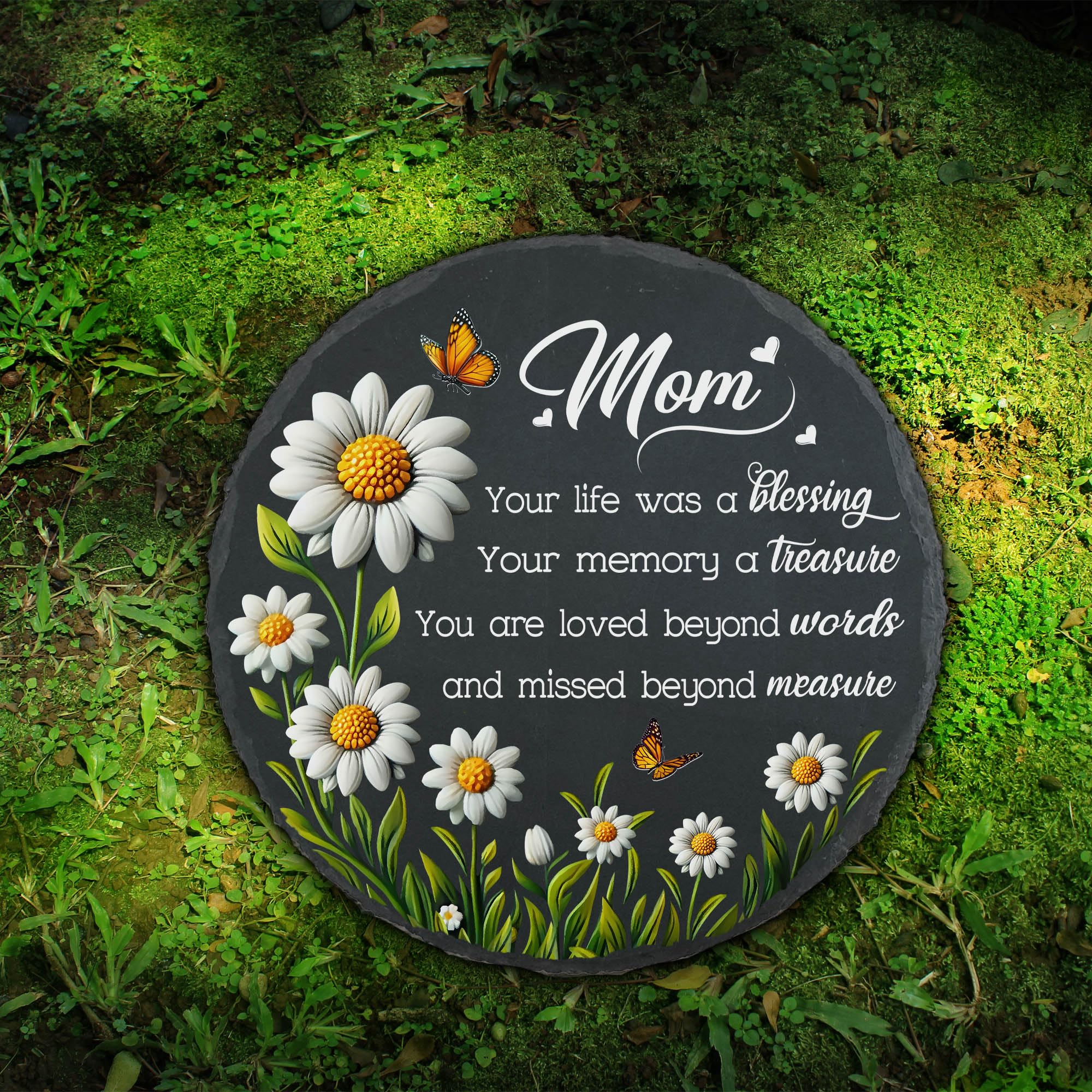 Mom Memorial Garden Stepping Stones Amazon.com: Evergreen Flag