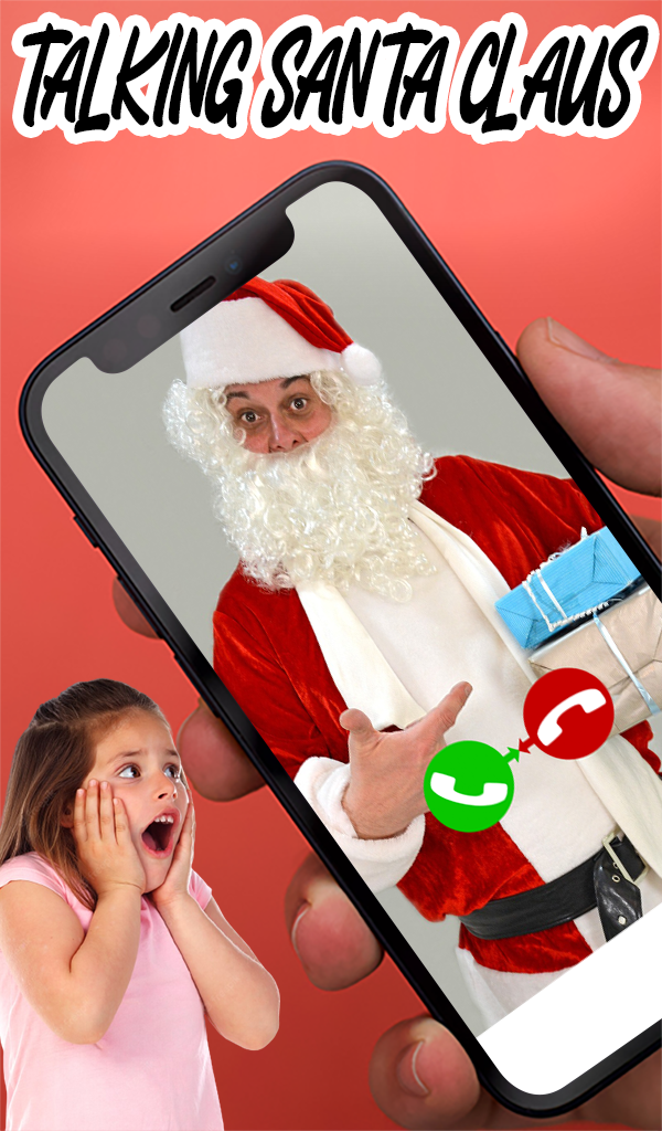 Talking Santa Claus - Fake Video Call & Texting Simulator ID - Gift ...