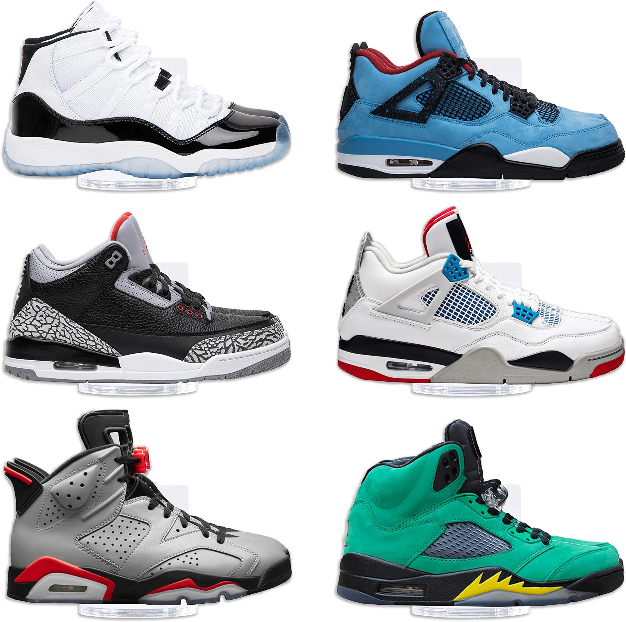 Amazon.com: Floating Shoe Display Shelf 6 Packs Shoe Sneaker Display ...