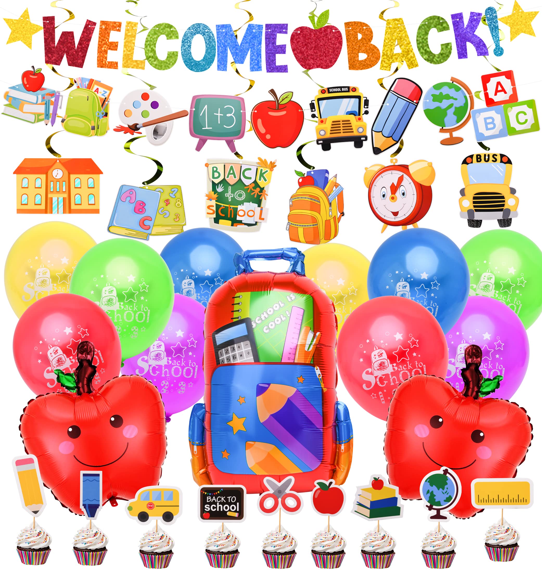 Buy Welcome Back to School Decorations Classroom: Back to School Banner ...