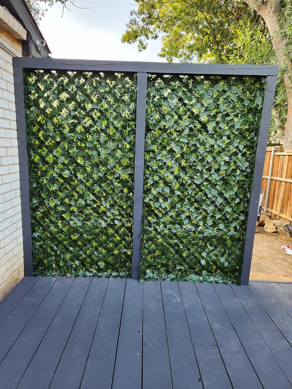 $8/mo - Finance Kitchen Joy Faux Ivy Fence Privacy Screen - 4¼ft x 8¼ft ...