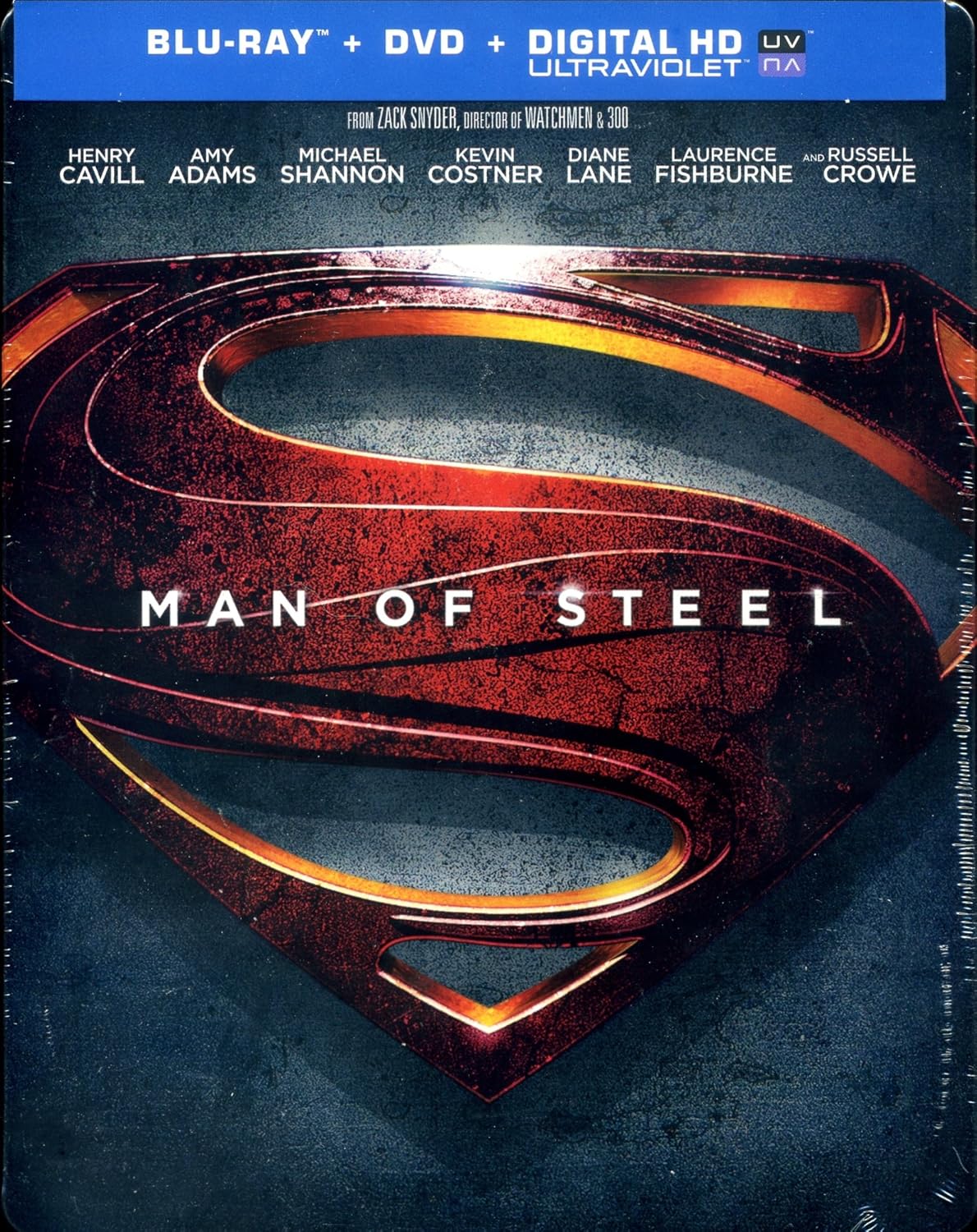 Man of Steel - Limited Edition Steelbook [Blu-ray]: Amazon.co.uk: DVD ...