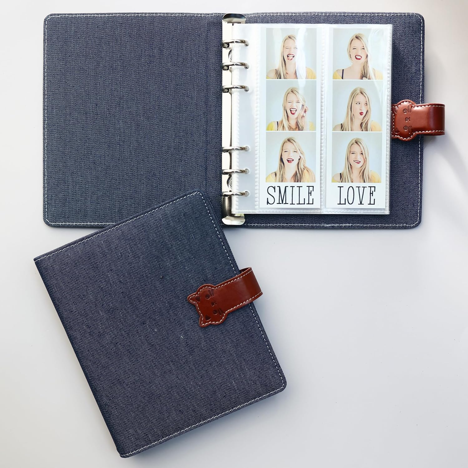Amazon.com: SMILE&WAVE Photo Album For 2X6 Photo Booth Slip In Strips ...