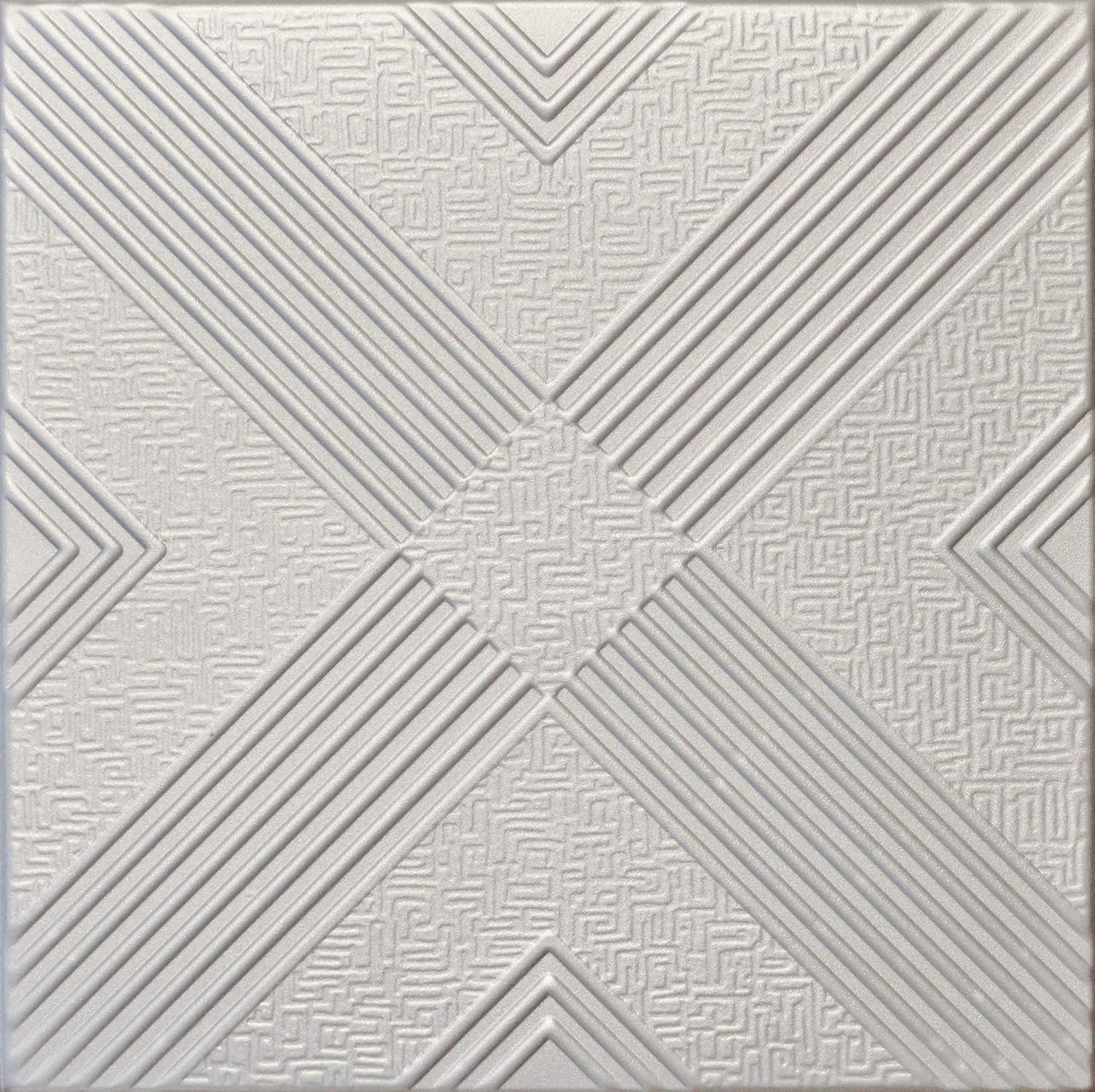 Amazon.com: R34 Silver 20x20 Amazing Styrofoam Tin Look Ceiling Tiles ...
