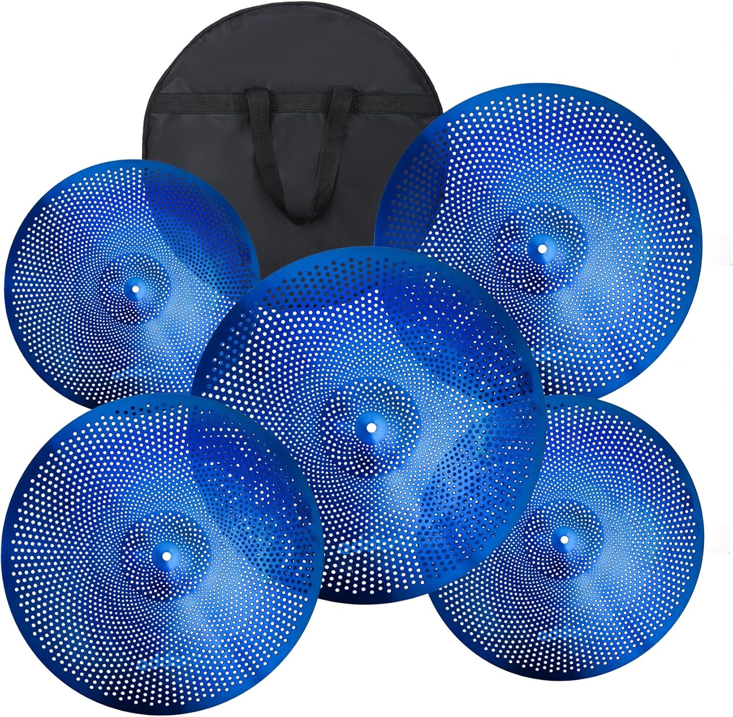 Amazon.com: Eddaray Low Volume Cymbal Pack - 5 Piece Set with Mute ...