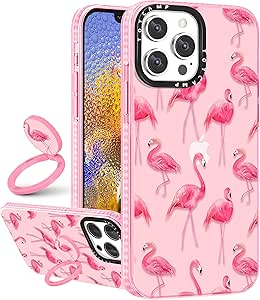 Amazon.com: Toycamp for iPhone 13 Pro Max Case for Women, Cute Flamingo Cartoon Design Girls ...