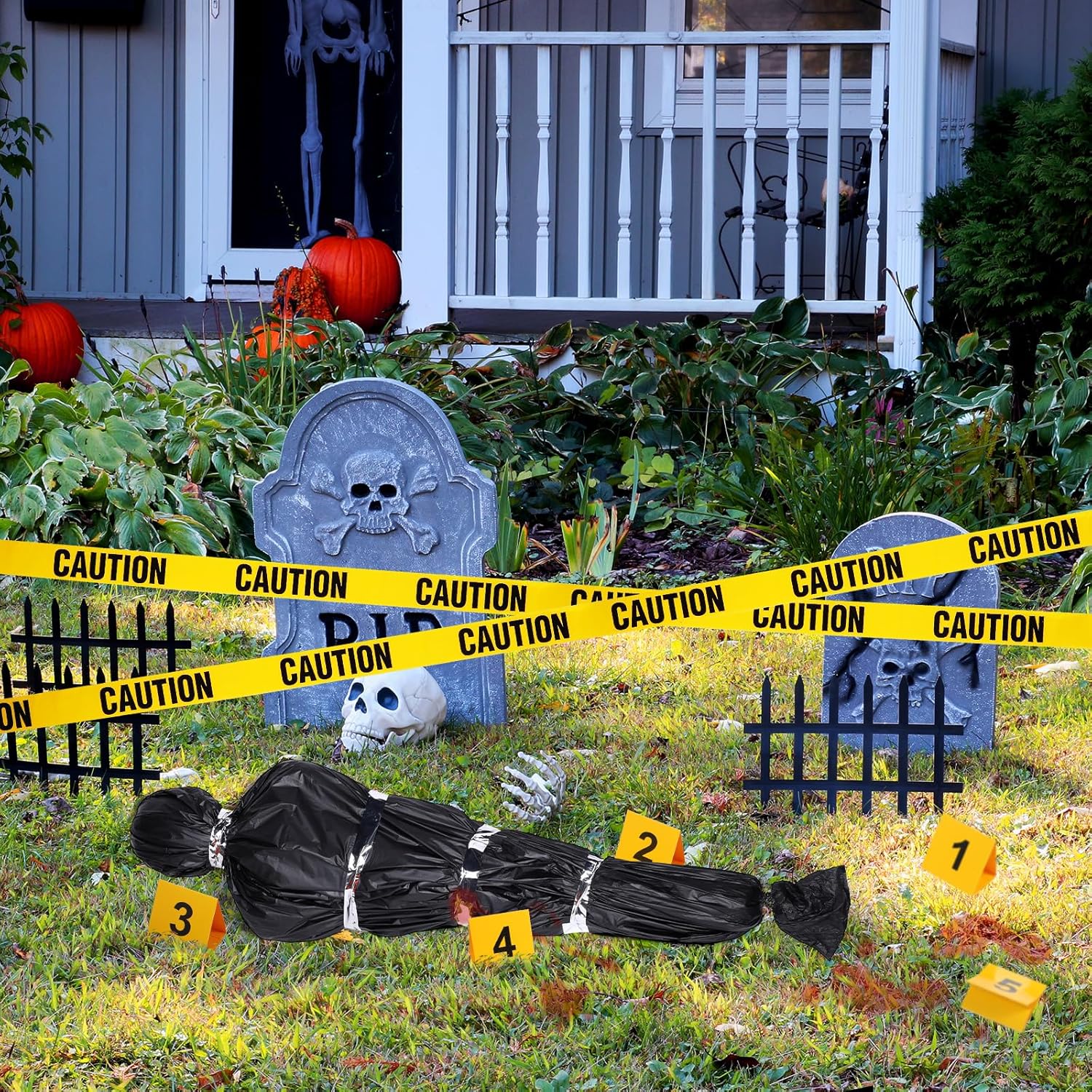 Amazon.com: Liliful 13 Pcs Halloween Dead Body Corpse Victim Props 62 ...