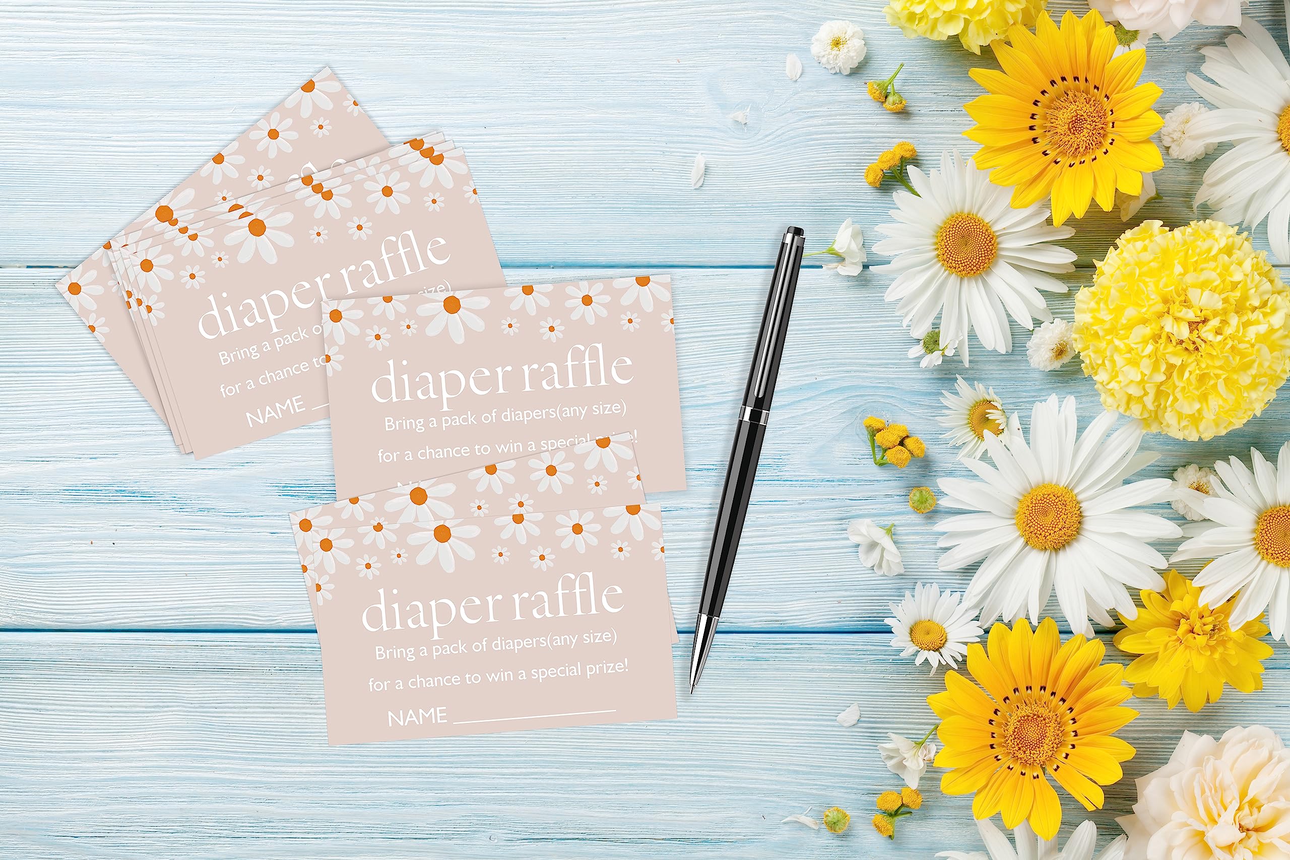 Letrero Con Forma De Boleto De Rifa De Pañales