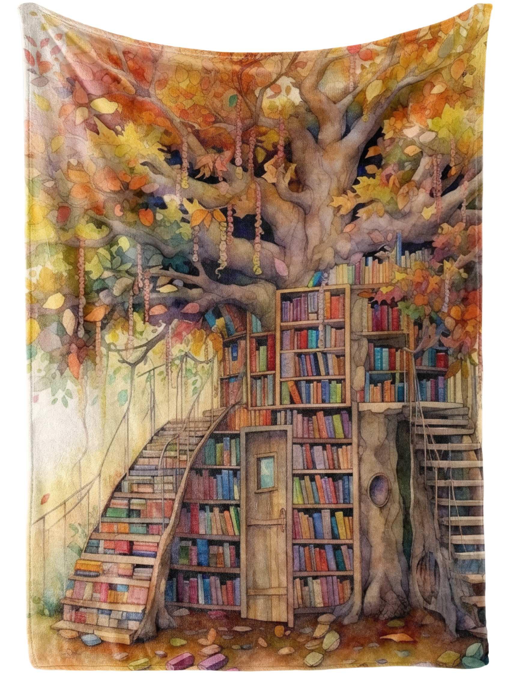 Amazon.com: InnoBeta Book Lovers Throw Blanket - Flannel Blankets for ...