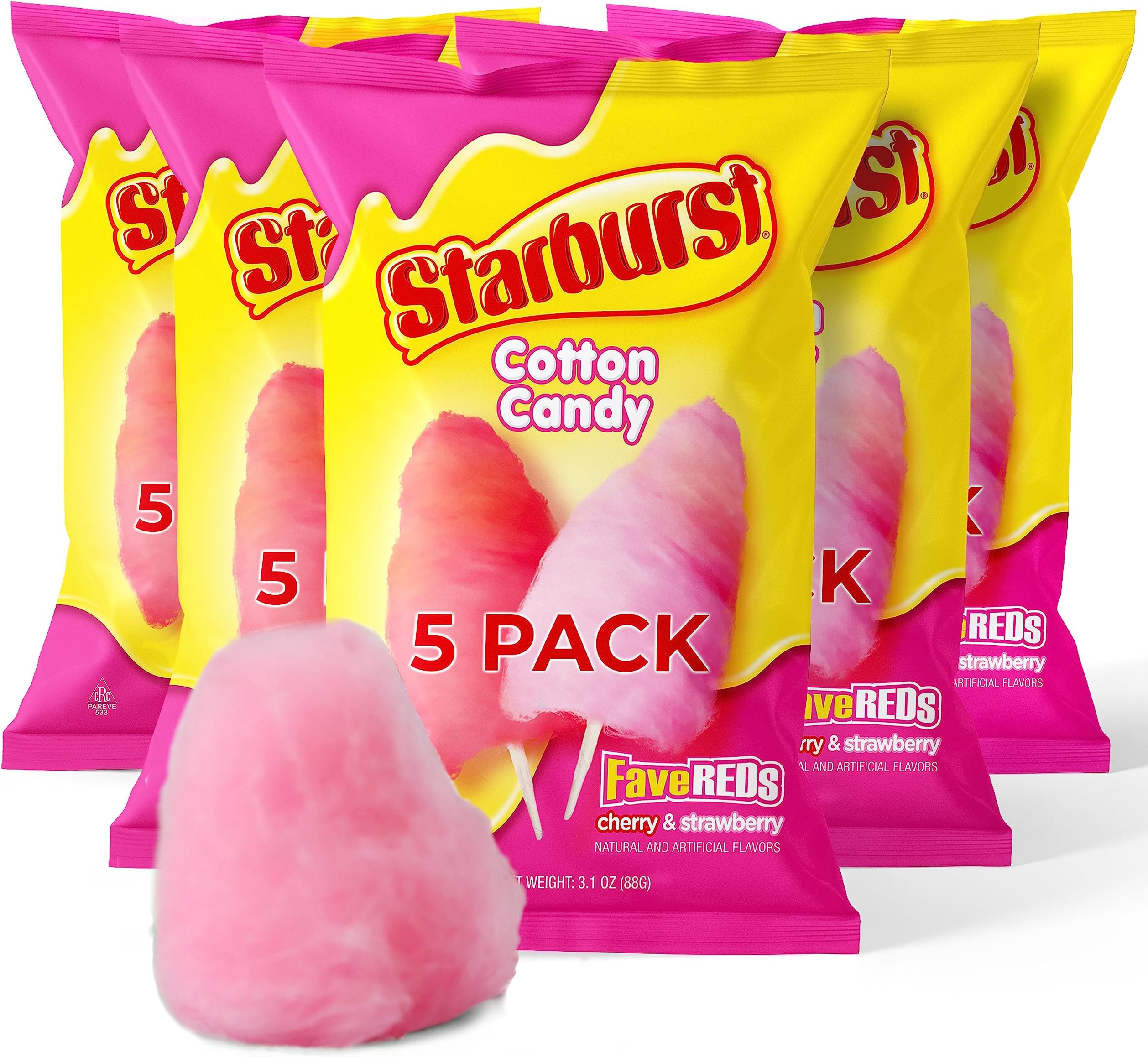 Amazon.com : Starburst Cotton Candy Bulk - Fave Reds Cherry ...