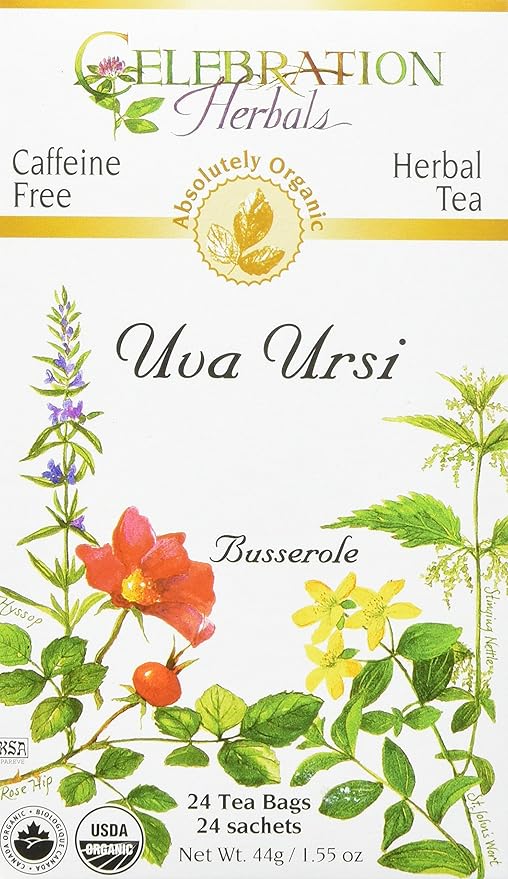Celebration Herbals Uva Ursi Tea Organic 24 Tea Bag, 44gm : Amazon.ca ...