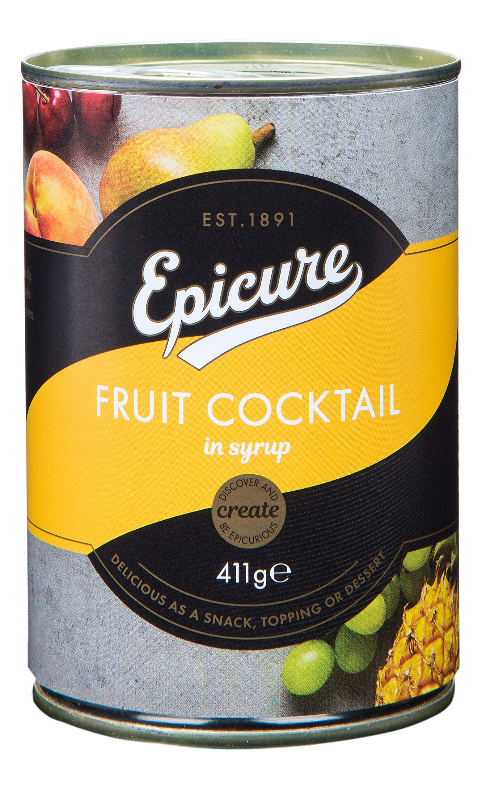 Epicure Fruit Cocktail in Syrup, 411 g (Pack of 12) : Amazon.co.uk: Grocery