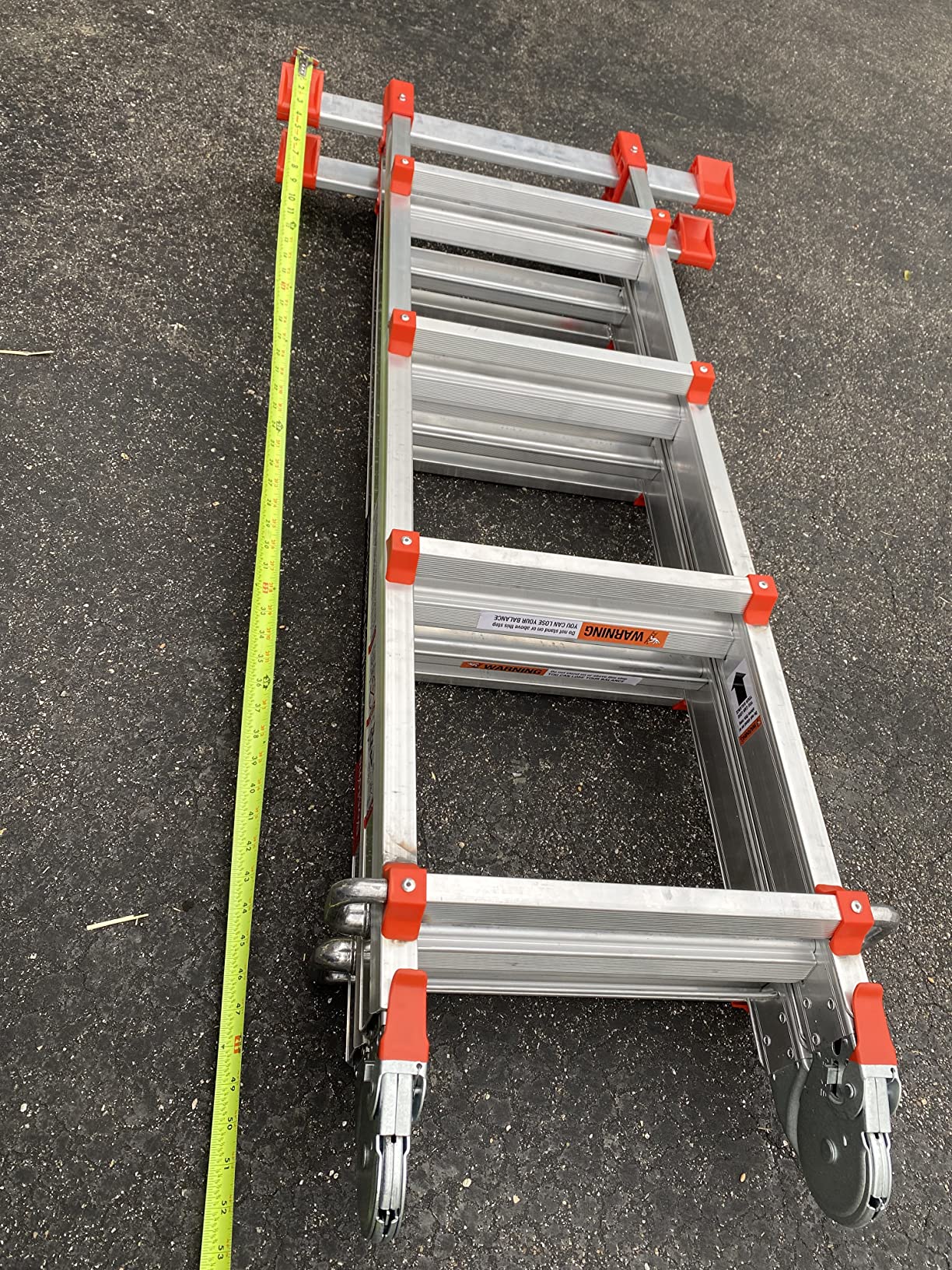 $30/mo - Finance Soctone Ladder, A Frame 4 Step Ladder Extension Ladder ...