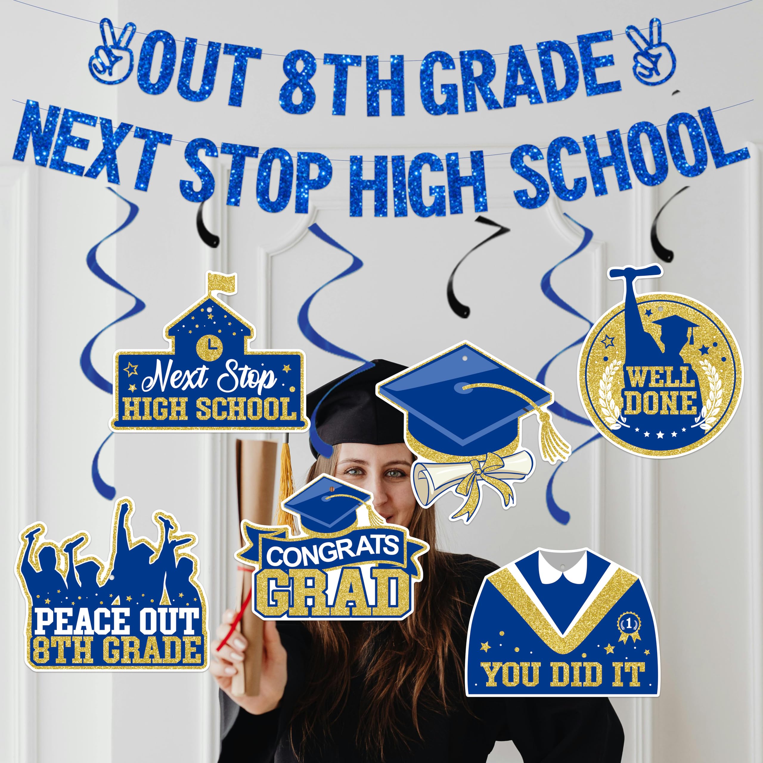 8th Grade Graduation Banner Congrats Grad Banner Graduation Banner