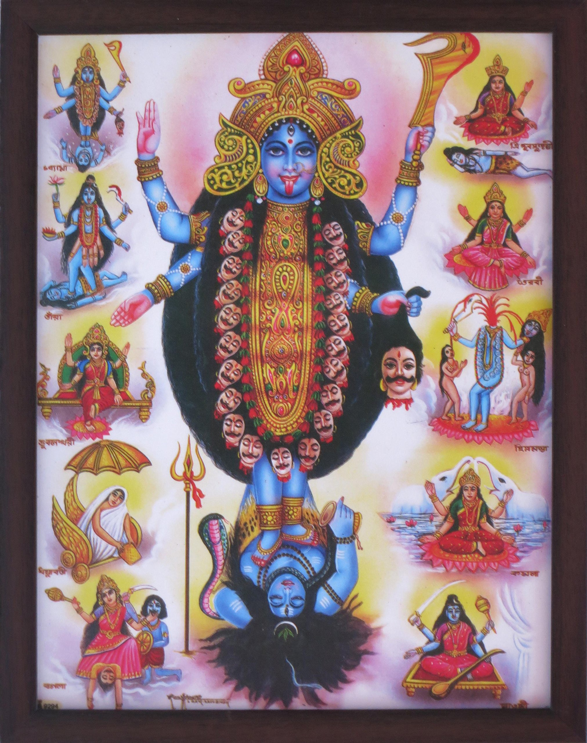 Buy HandicraftStore Goddess Maa Kali with her eleven roopa, A rare ...
