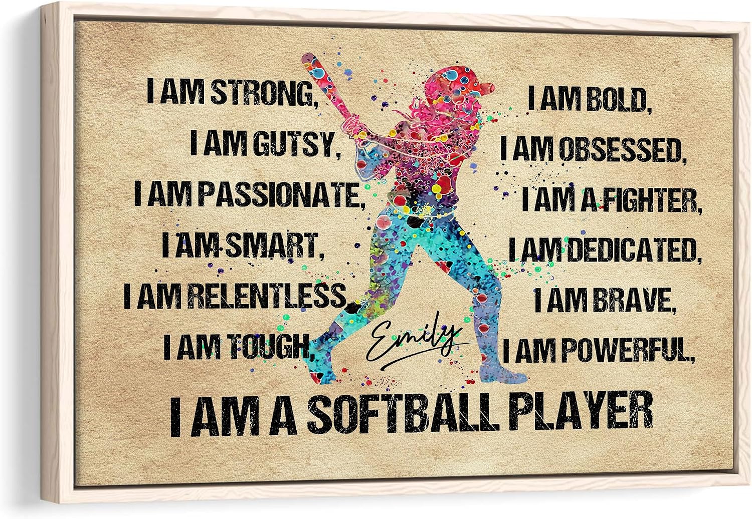 Amazon.com: Custom I Am A Softball Player Gifts For Softball Lovers ...