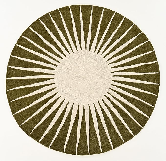Amazon.com: Restoration and Renovation Modern Round Area Rug – Hand ...
