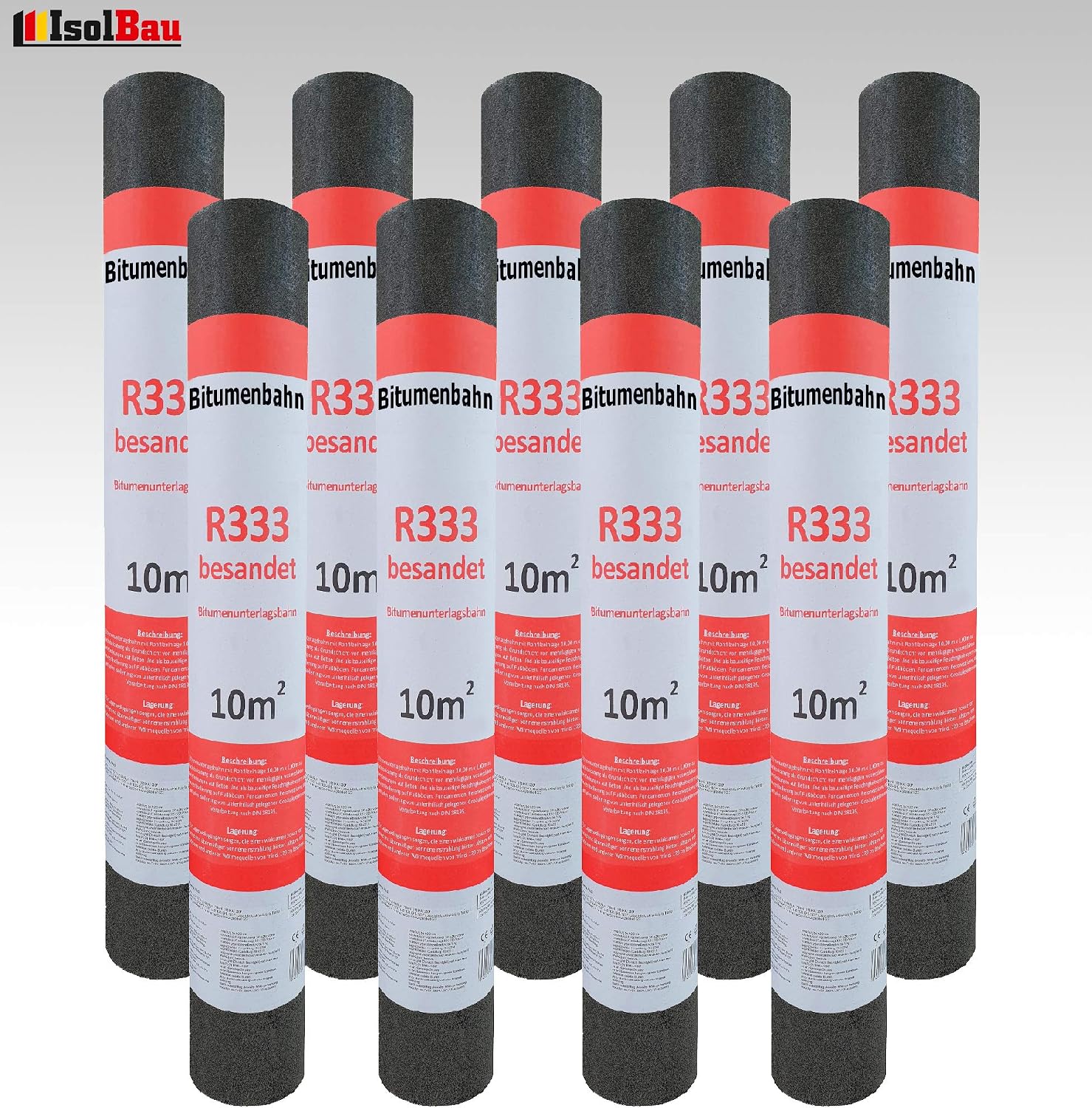 90m2 R333 Lot de 9 rouleaux de toit professionnels : Amazon.fr: Bricolage