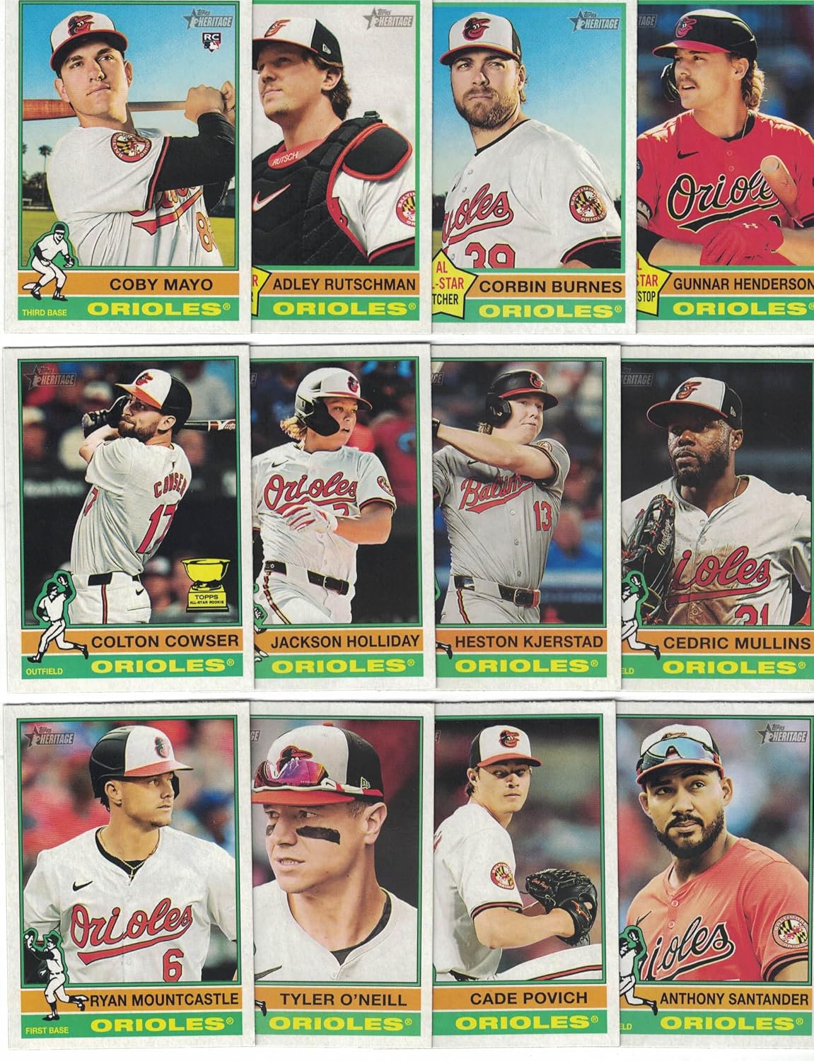 Amazon.com: 2025 Baltimore Orioles Baseball Card Team Set / Complete ...