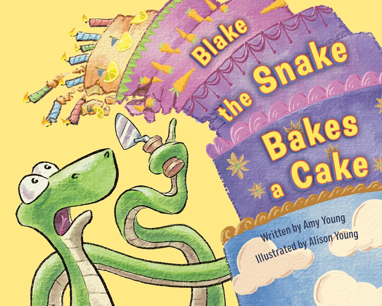 Blake the Snake Bakes a Cake: Young, Amy, Young, Alison: 9780593621745 ...