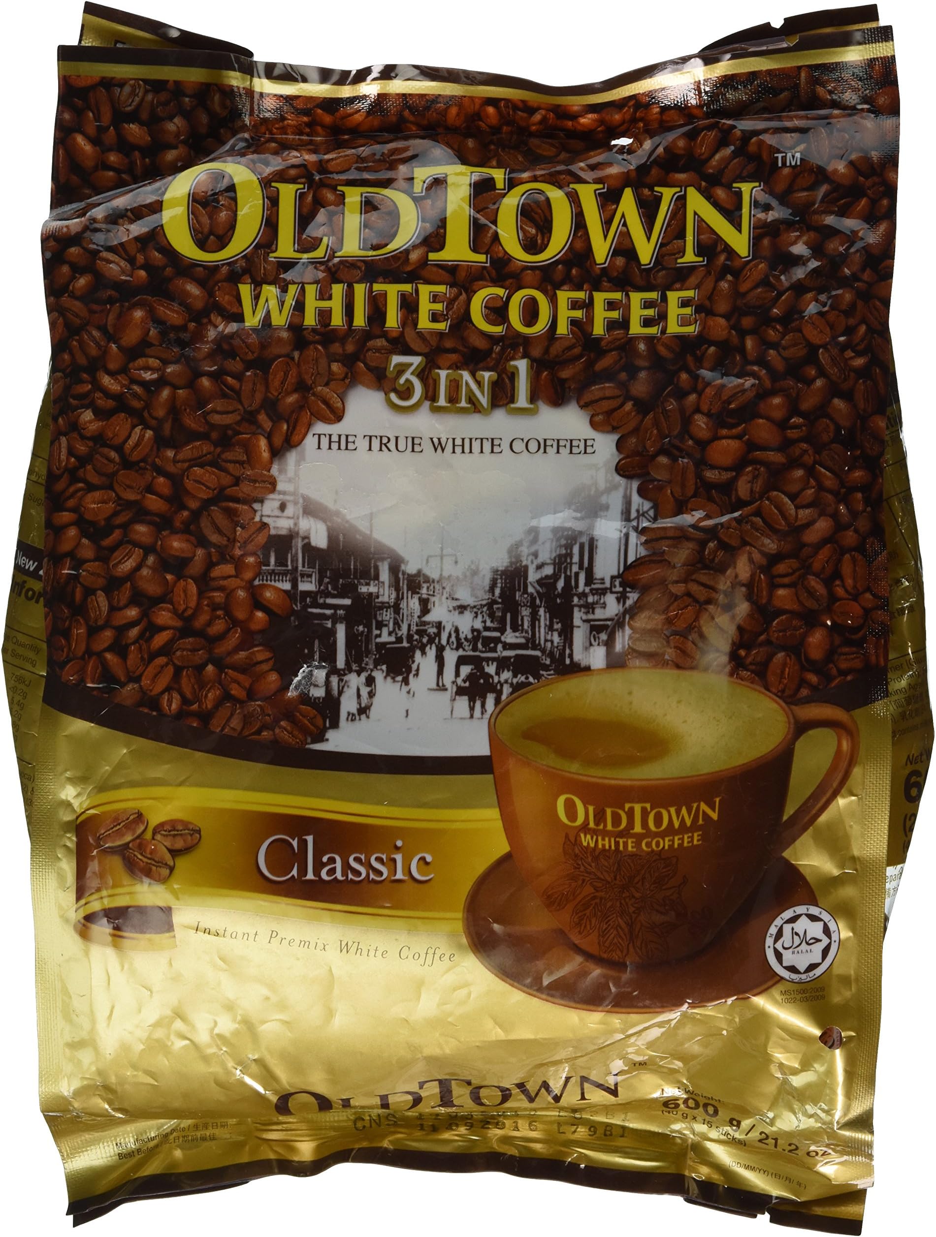 Amazon.com : Old Town Instant White Coffee 3 in 1 Variety Pack, 2 Bags ...
