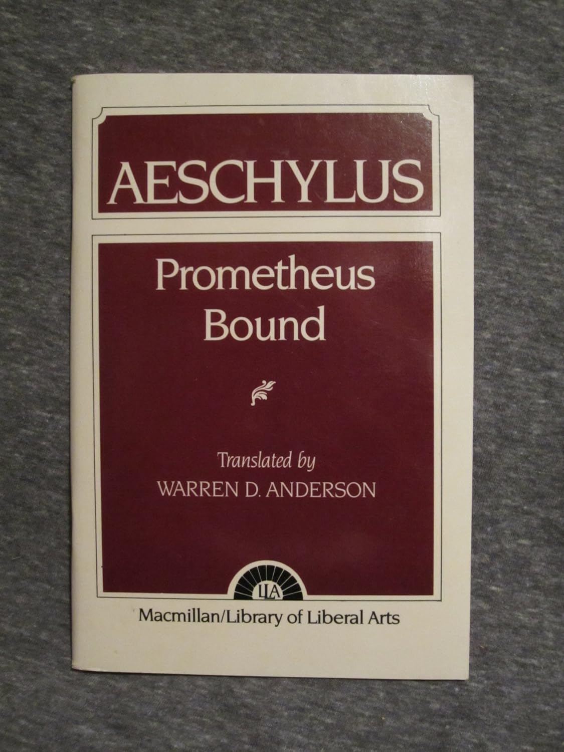 Prometheus Bound: Aeschylus: 9780023031304: Amazon.com: Books