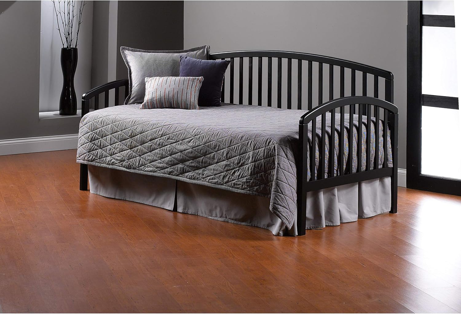 Amazon.com: Hillsdale Carolina Wood Daybed in Black Finish-Without ...