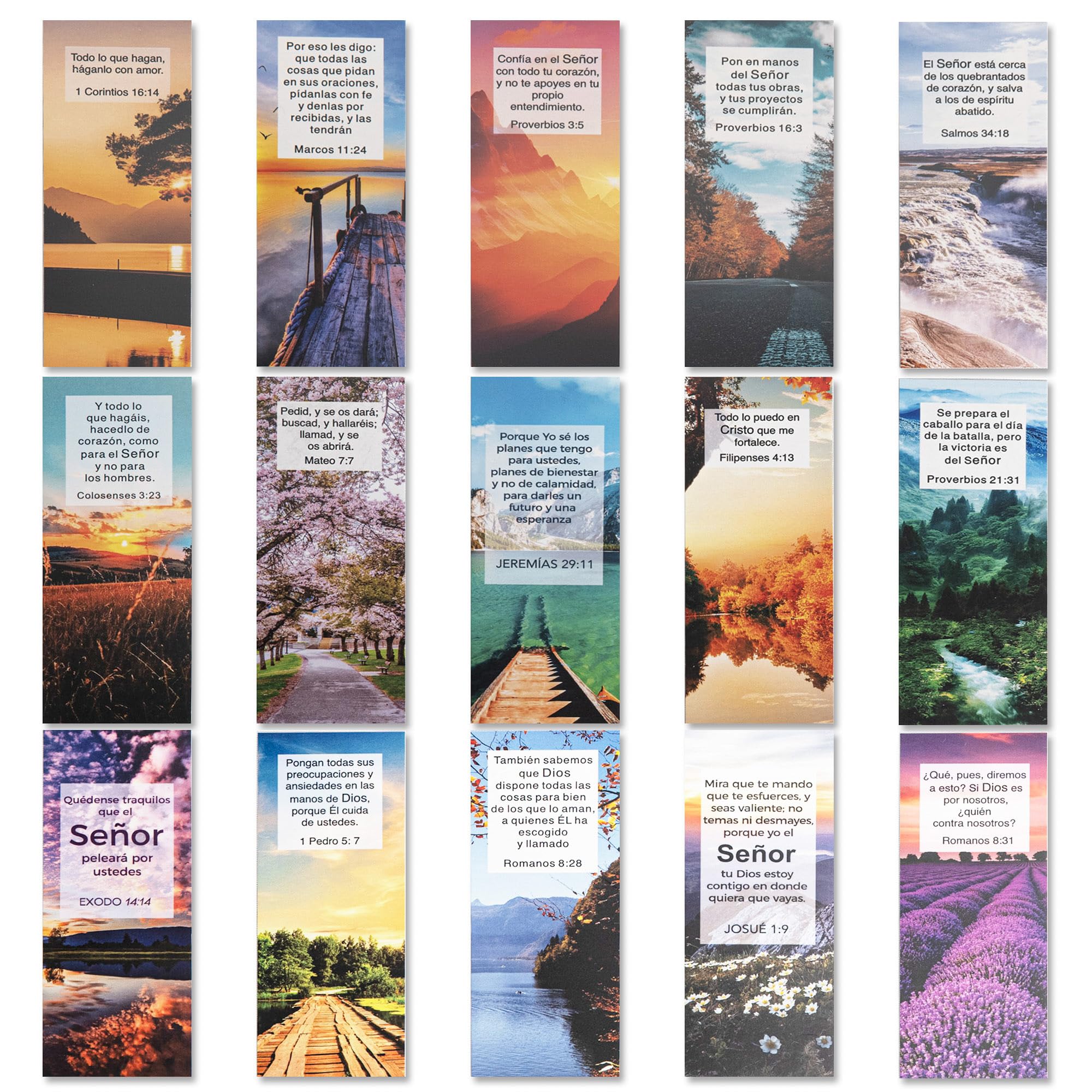 Separadores Con Mensajes Biblicos En Ingles Y Espanol