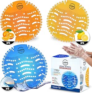 Amazon.com: Urinal Screen Deodorizer - (12 Pack) Anti-Splash Urinal ...