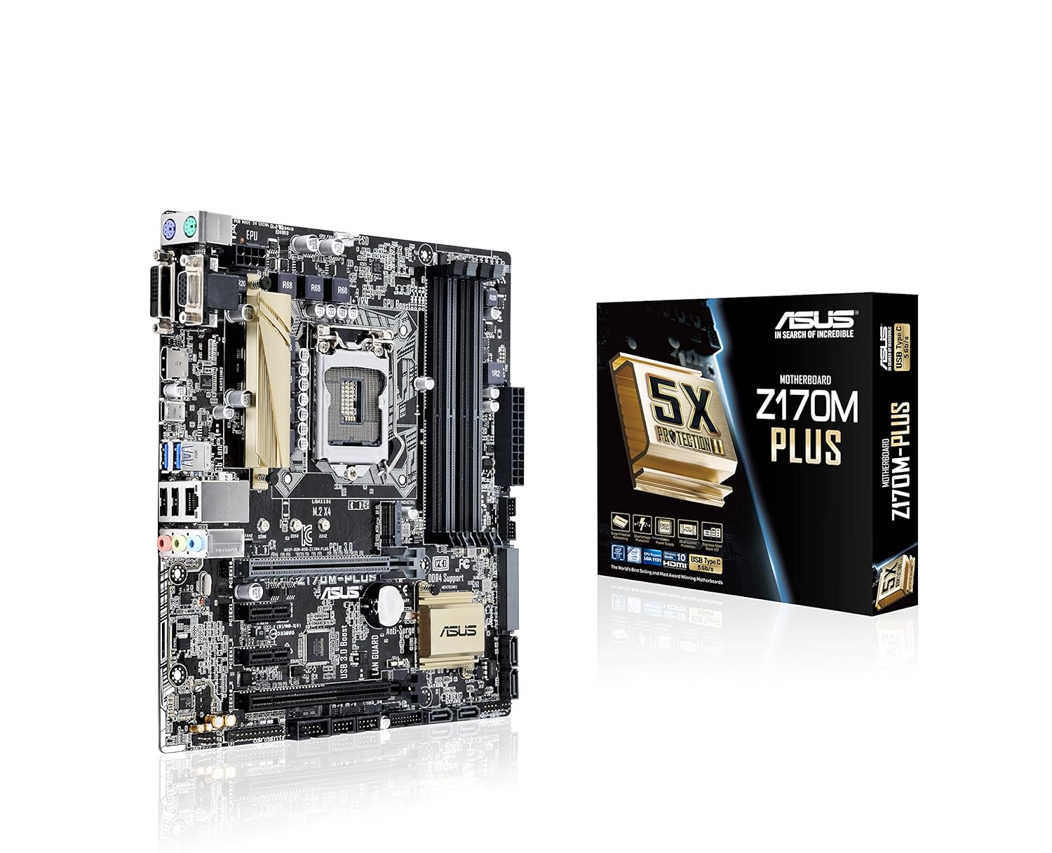 Amazon.in: Buy Asus Z170M- Plus DDR4 LGA1151-6th Generation Motherboard ...