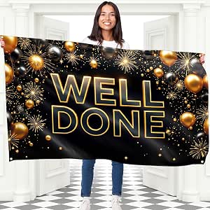 Amazon.com: Well Done Banner - Congratulations Banner - Congratulations ...