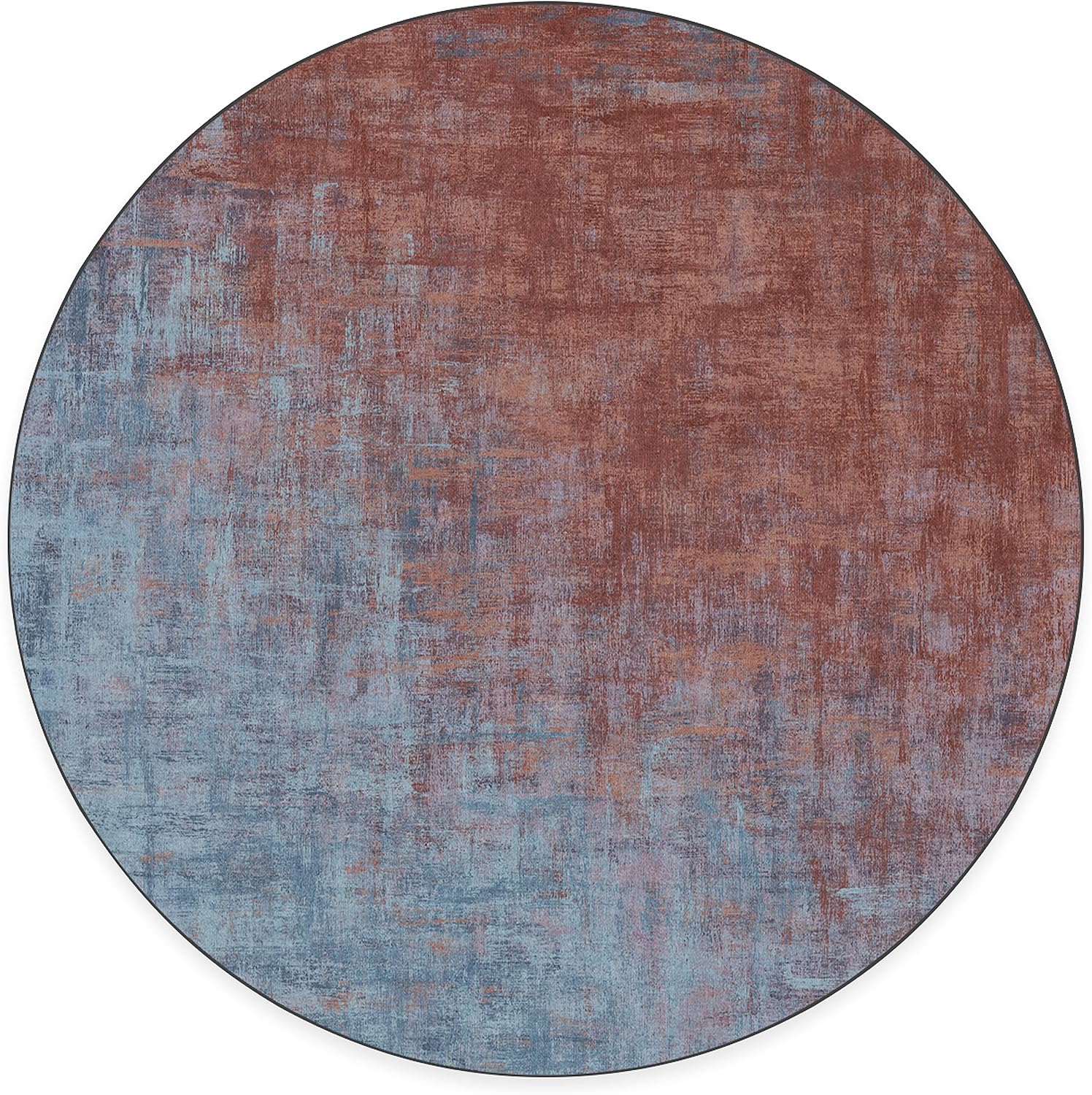 RUGGABLE Washable Area Rug – Impasto Multicolor 8 Round, Stain ...
