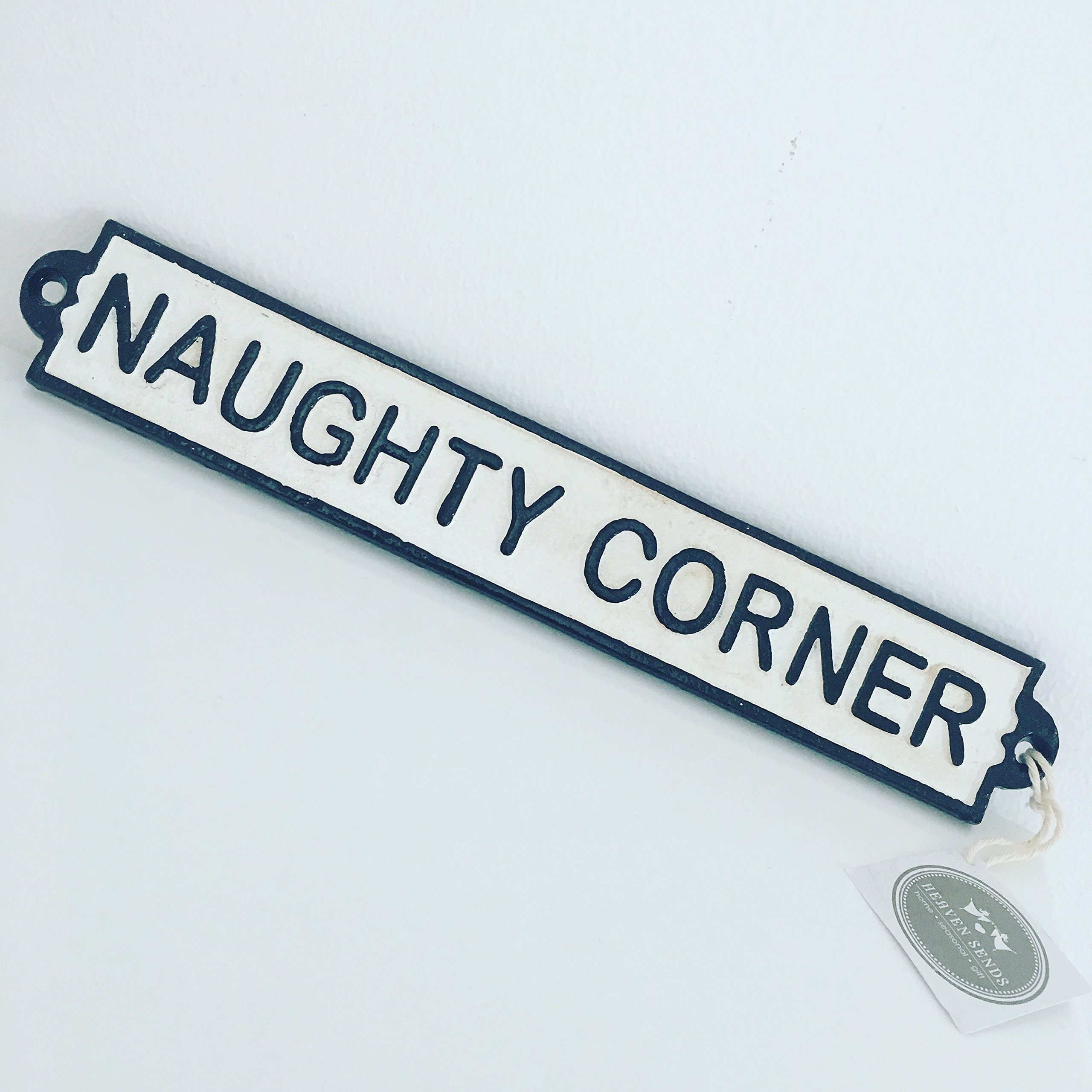 Naughty Corner Cast Iron Sign : Amazon.co.uk