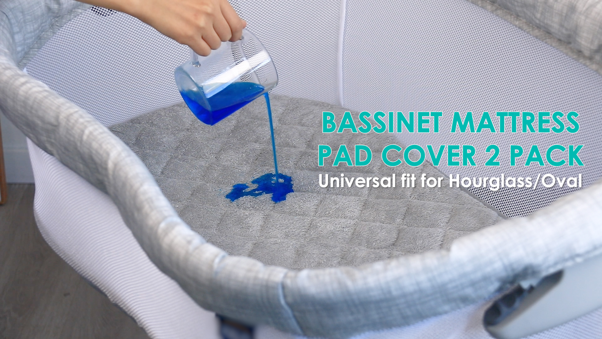 Watch Bamboo Bassinet Mattress Pad Cover 2 Pack Universal Fit on Amazon ...