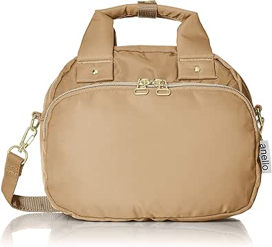 anello GRANDE(アネロ グランデ) 2-Way Mini Boston Bag, Beige: Handbags: Amazon.com