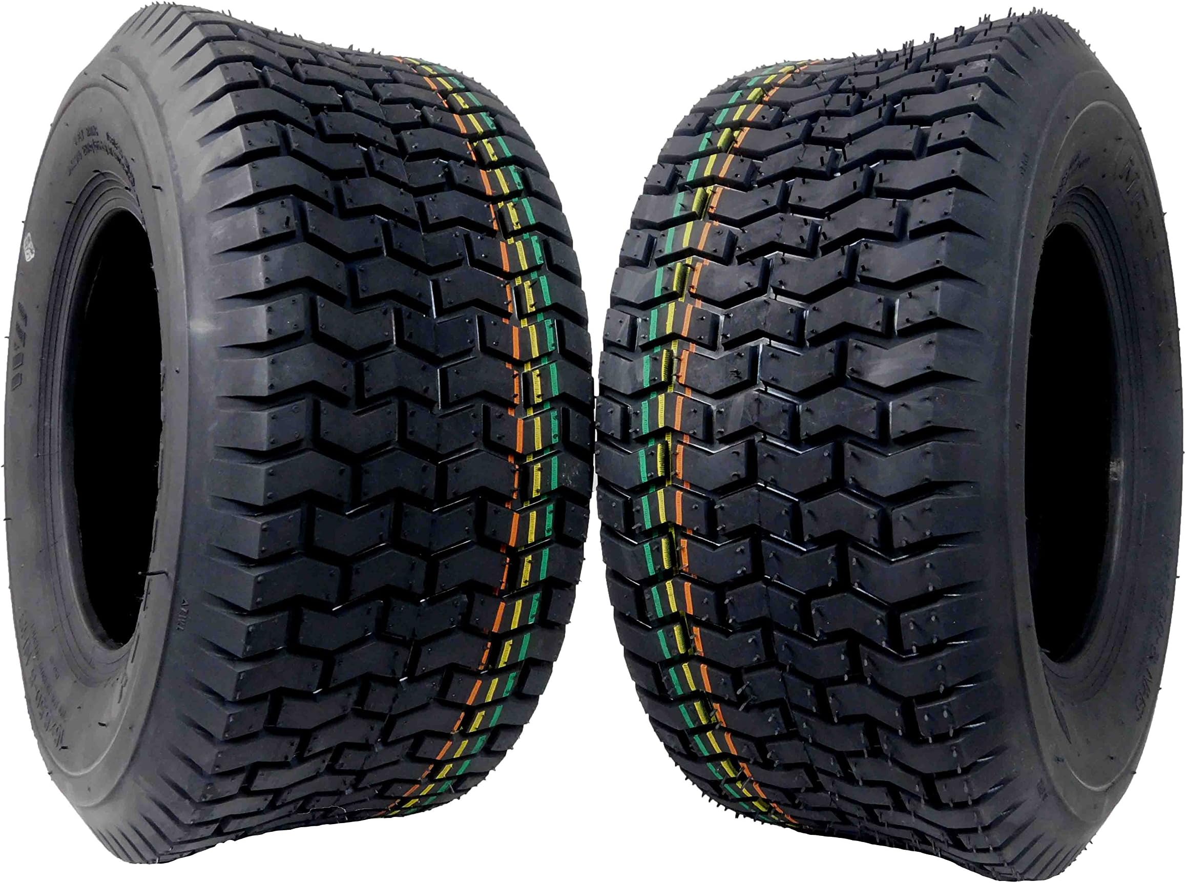 Amazon.com : Set of 2 16x6.50-8 16-6.50-8 Turf Tires 4 Ply Tubeless ...