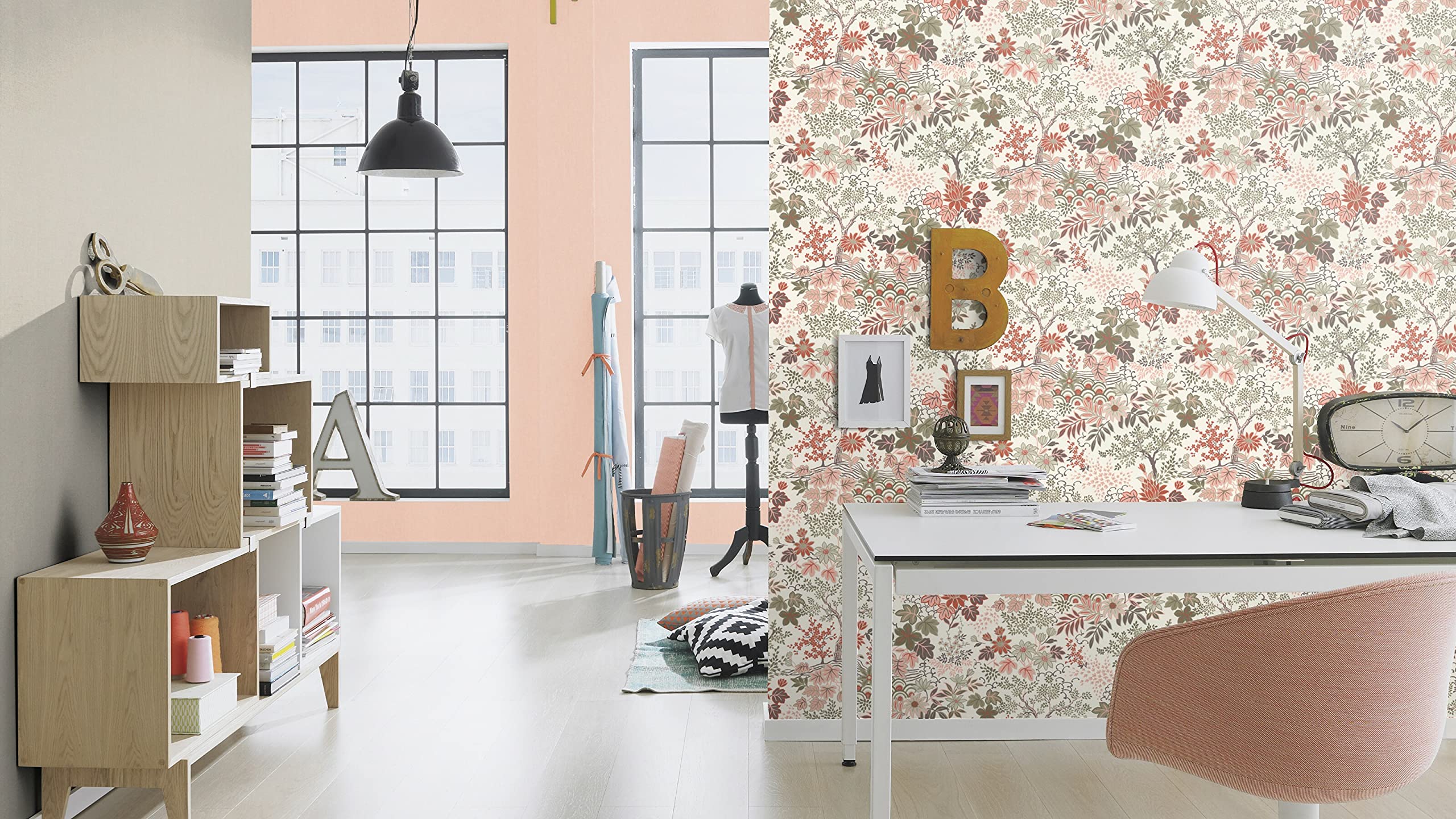 Woven Wallpaper Collection Rasch Wallpaper 553352 Colourful