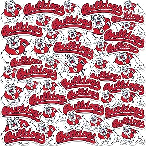 Amazon.com: Fresno State University Wordmark Logo 50ct Vinyl Large ...