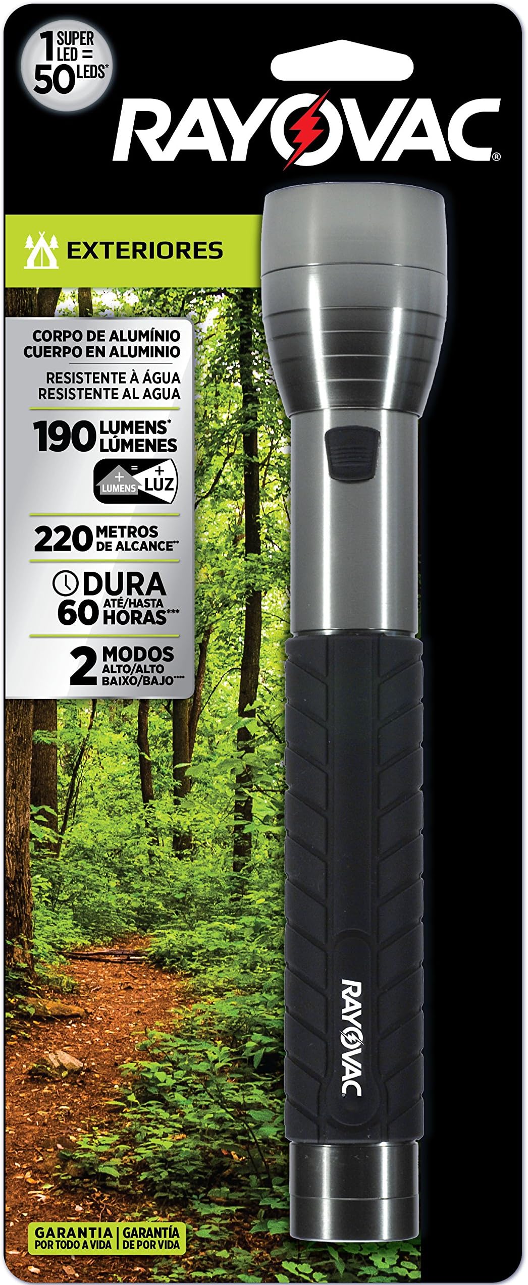 Rayovac Sportsman 200 Lumen 3C LED Flashlight (SE4W3CA) - Basic ...