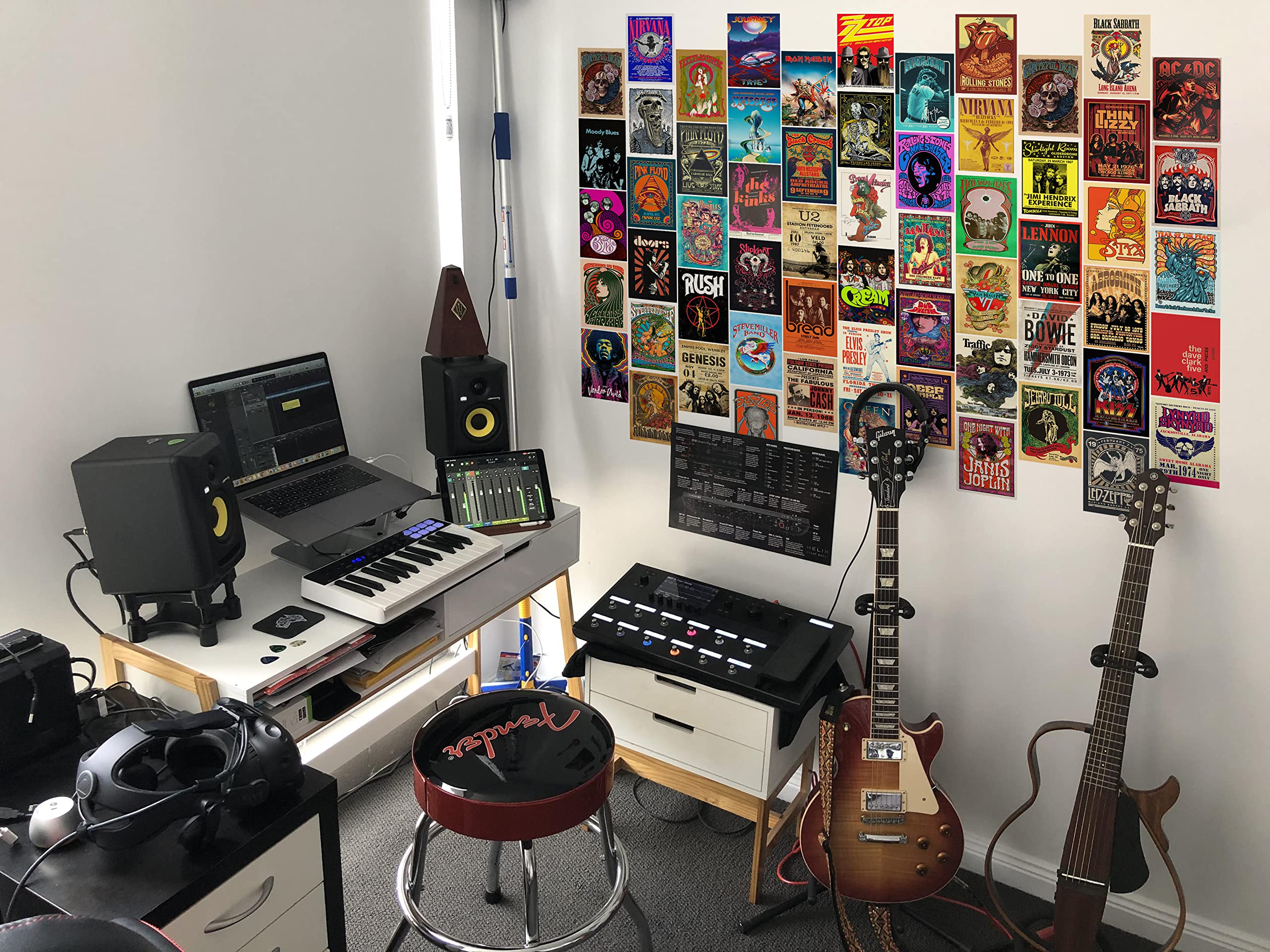 Buy 60PCS Vintage Rock Wall Collage Kit, 4X6'' Rock Band Posters, Retro ...