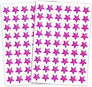 Amazon.com: Star Stickers,Holographic Hot Pink Star Stickers for Kids ...
