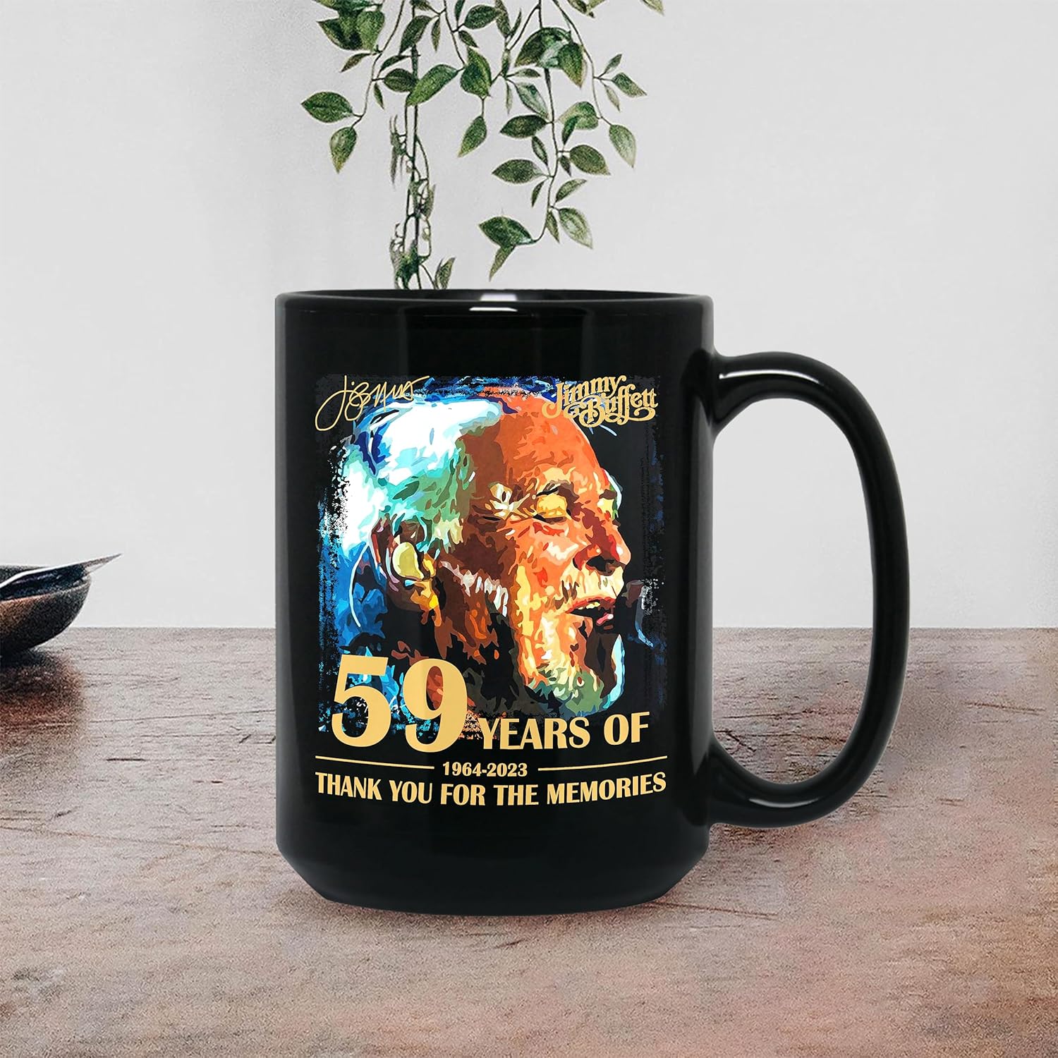 Amazon.com: R.I.P Jim!my Bu#ffe%tt Mug, 59 Years 1964-2023 Jimmy Mug ...