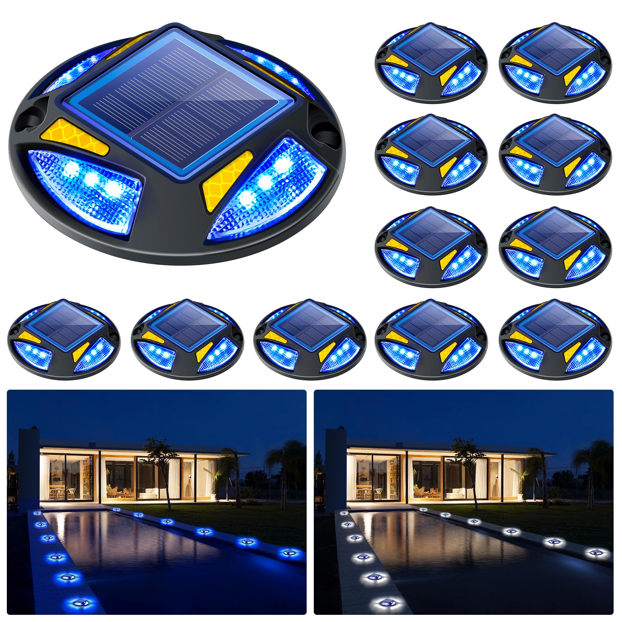 Solar Outdoor Puck Lights