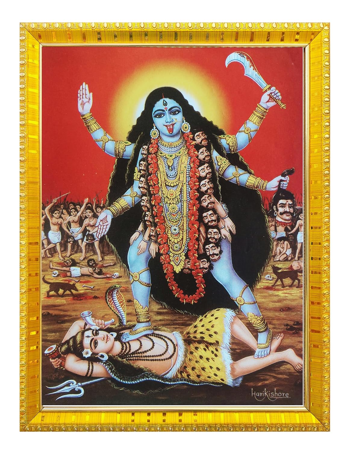 Koshtak Goddess Kali/Maa Kali/Mahakali Maa Standing On Shiva/Shiv Ji ...