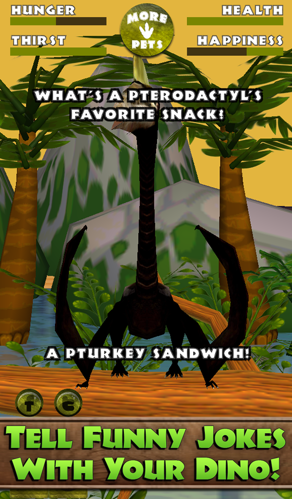 Virtual Pet Dinosaur: Pterodactyl - App on Amazon Appstore